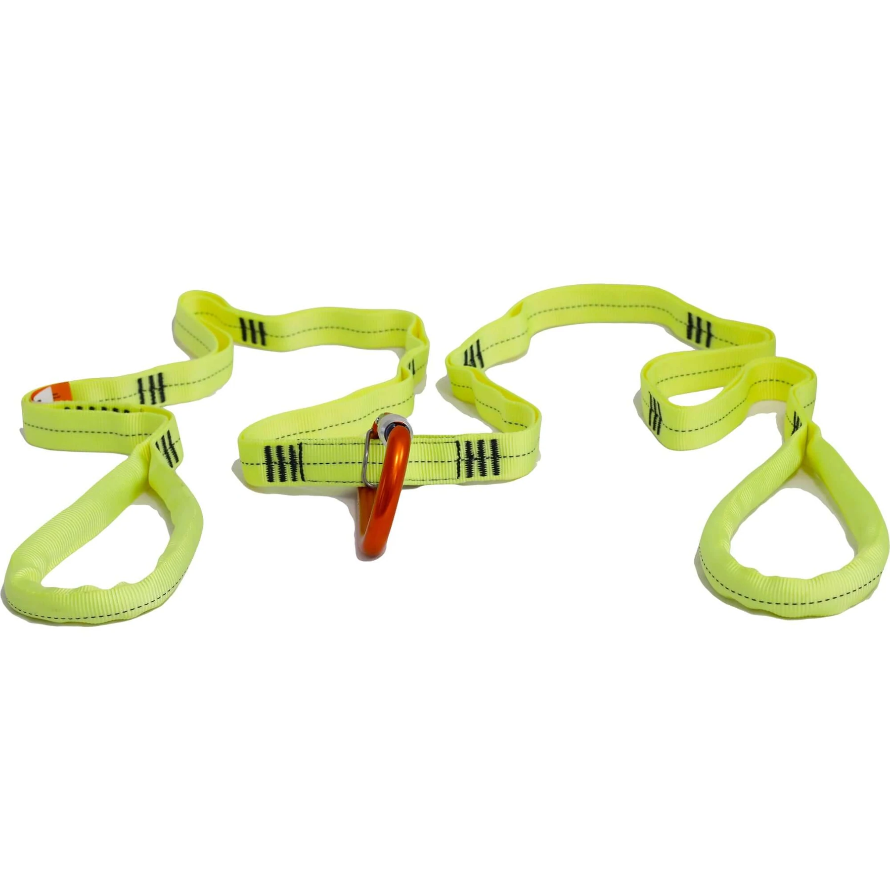 ARS | Multi-Loop Rescue Strap with Carabiner | Yellow | Dinges Fire Company
